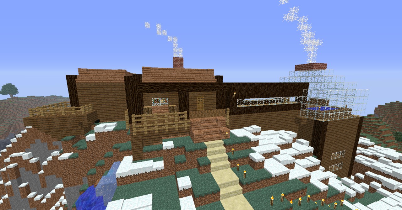 Extra-Luxurious Mountain Chalet Minecraft Map