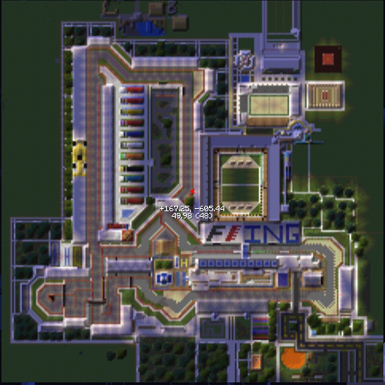 F1 track and Olympic Park Minecraft Map