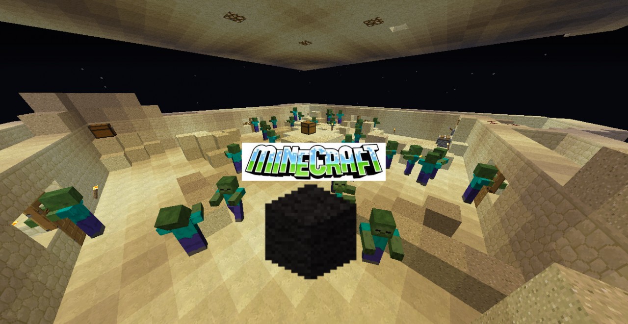 Minecraft: Black Wool- Zombies Minecraft Map