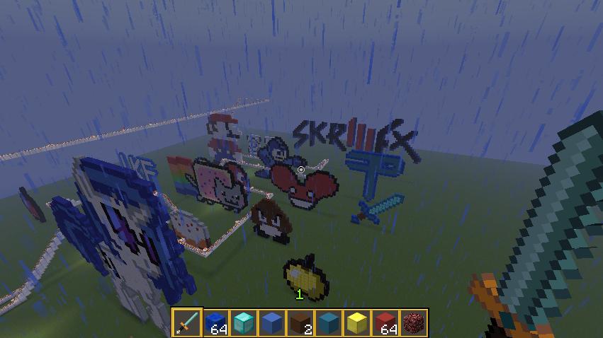 Pixel Art Minecraft Map