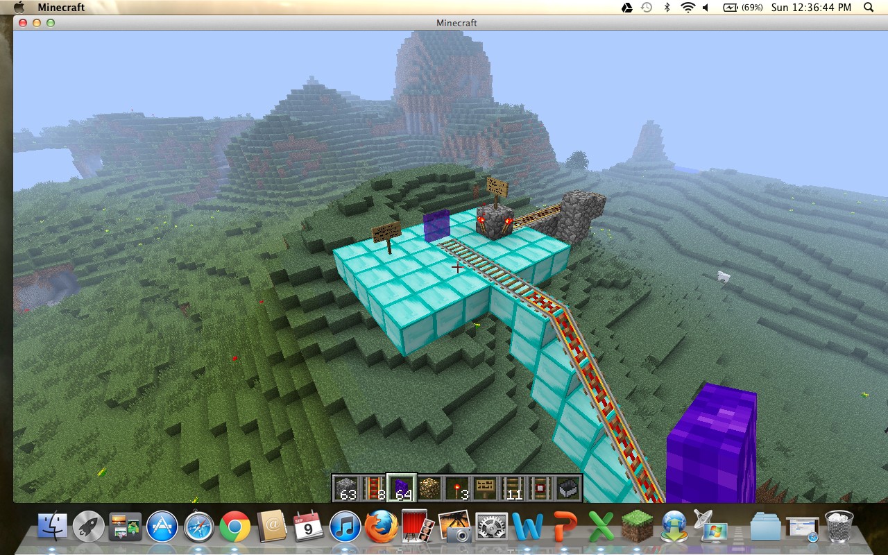 INSane and EXTREMELY Long Roller coaster Minecraft Map