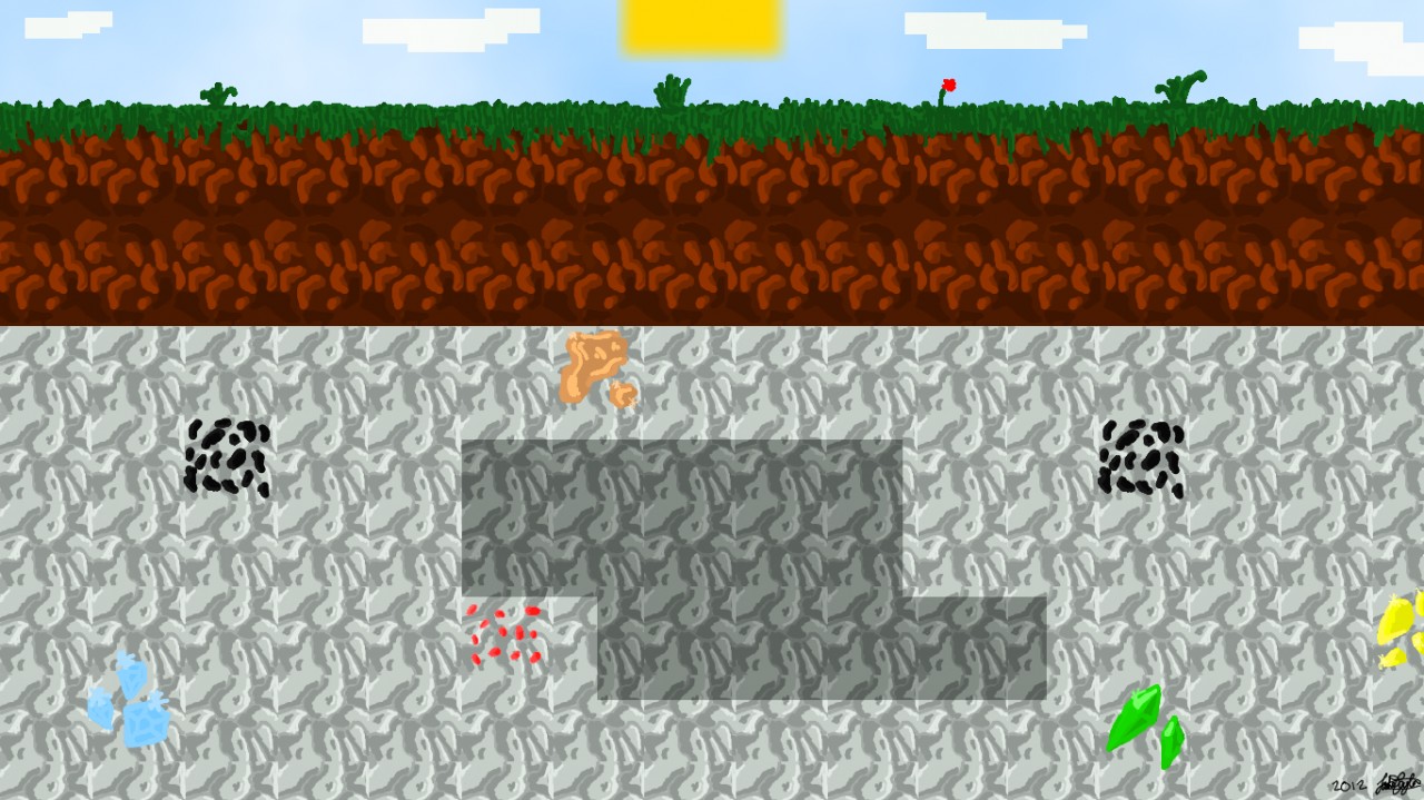 My brothers drawing of minecraft Minecraft Map