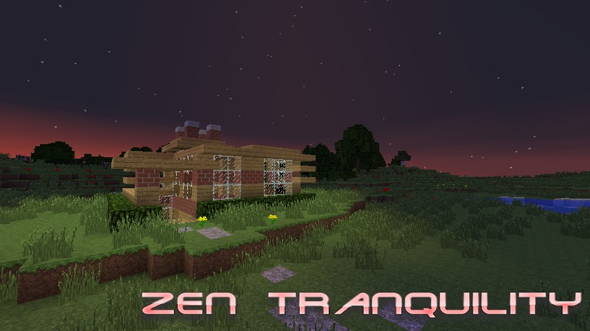 Zen Tranquility - 12x10 Modern House Minecraft Map