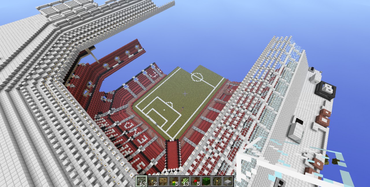Old Trafford (The home of Manchester United) Minecraft Map