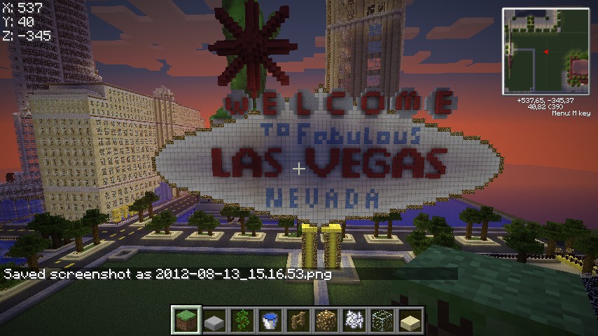 Welcome to Fabulous Las Vegas Minecraft Map