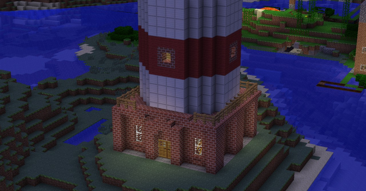 Traditional Lighthouse With Working Lights! Minecraft Map