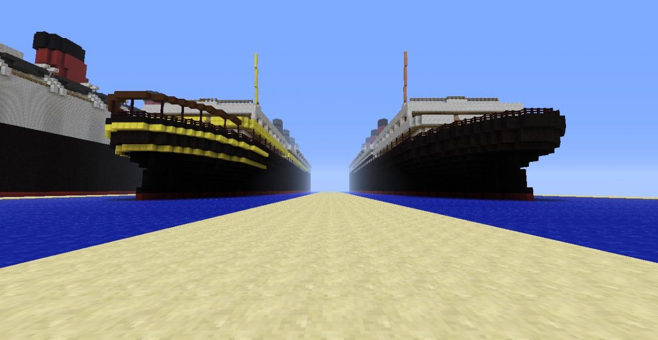 RMS Lusitania 1:1 Minecraft Map