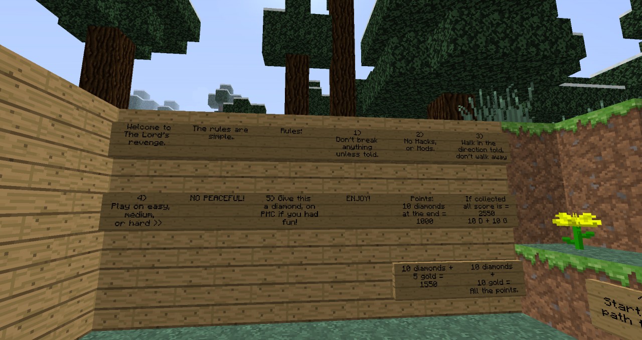 The Lord's Revenge! Minecraft Map