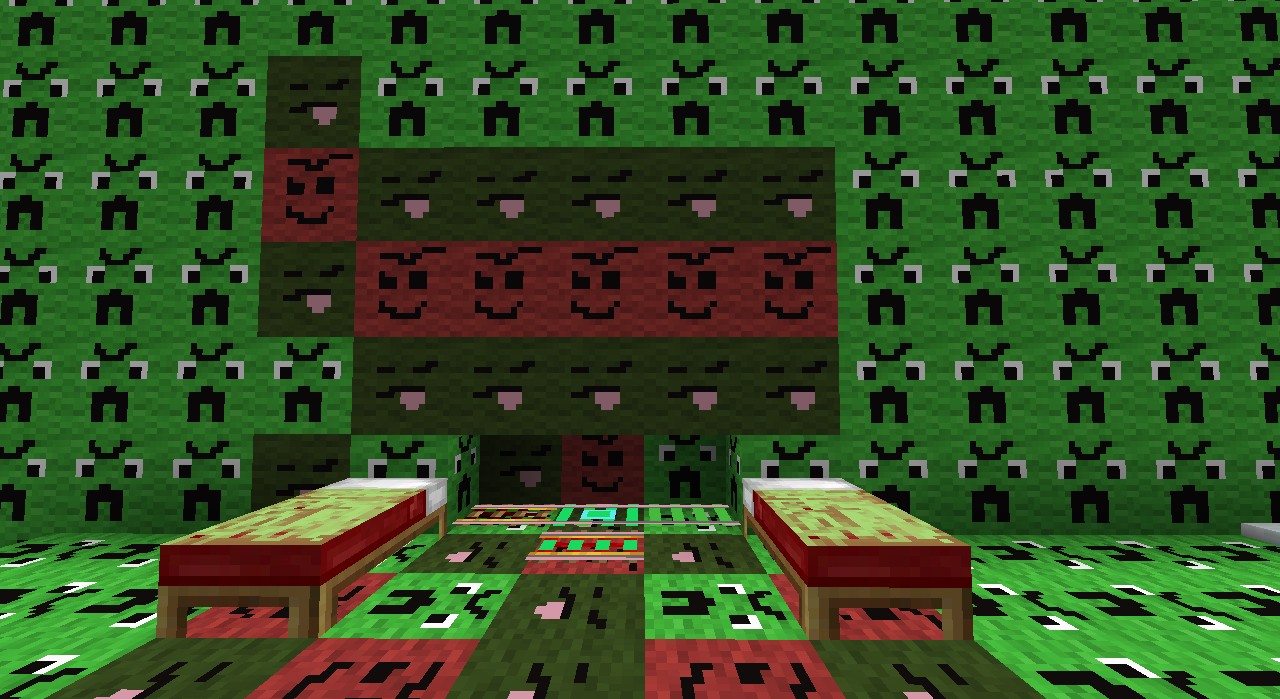 puke beds and weird wool Minecraft Texture Pack