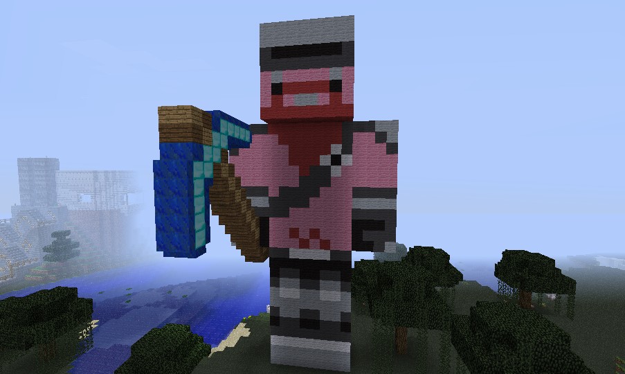 Dwarf Red Beard Statue Minecraft Map