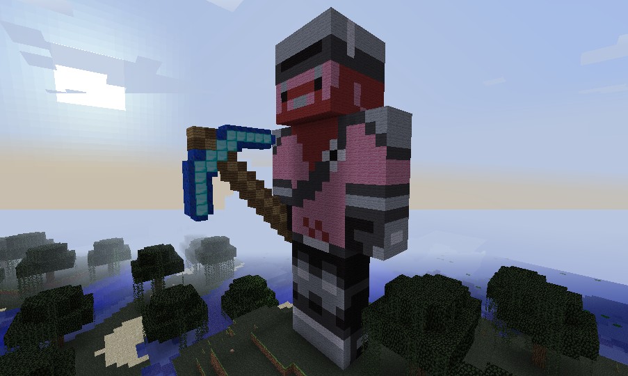 Dwarf Red Beard Statue Minecraft Map