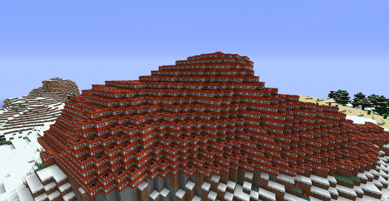 TNT Mountain Minecraft Map