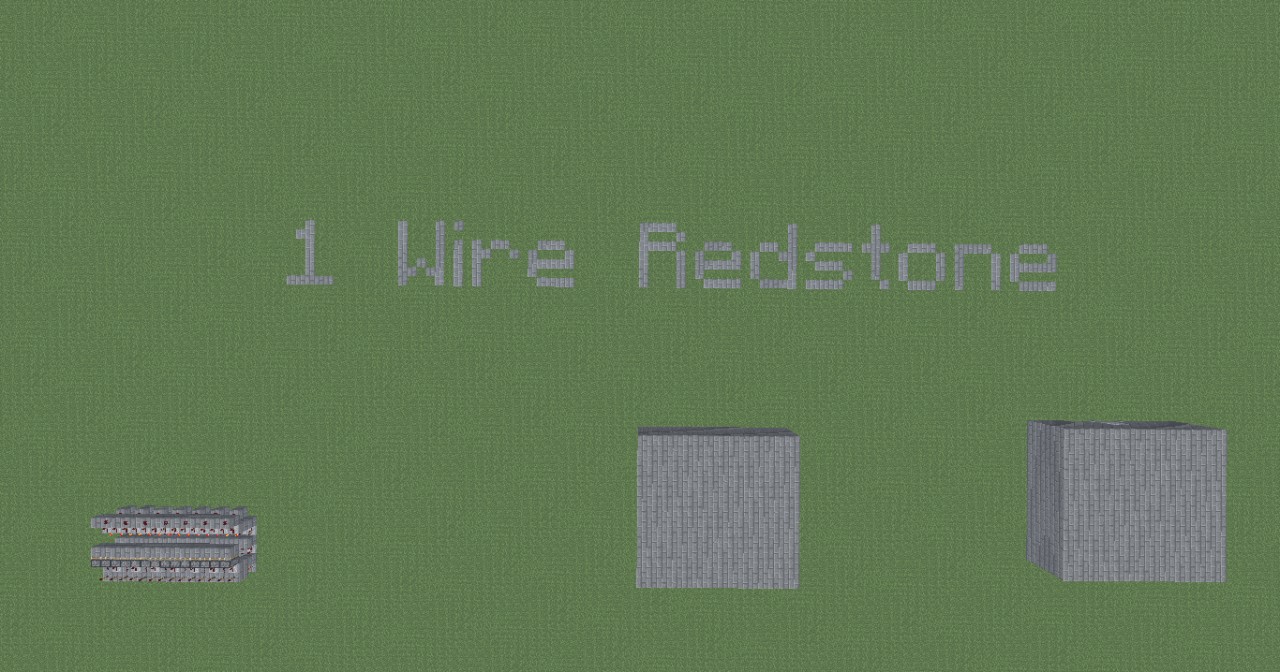 1 Wire Redstone and a 1 wide T Flip-Flop Minecraft Map