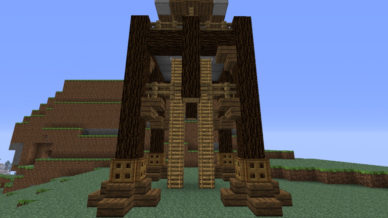 (1.3.2) Templar Camp (with tower and tent) Minecraft Map