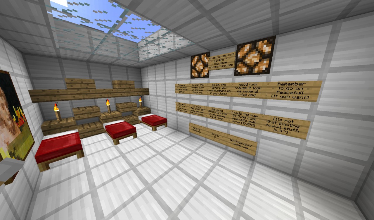 LEVERS - THE MINI GAME! A CHALLENGE MAP! [V1] Minecraft Map