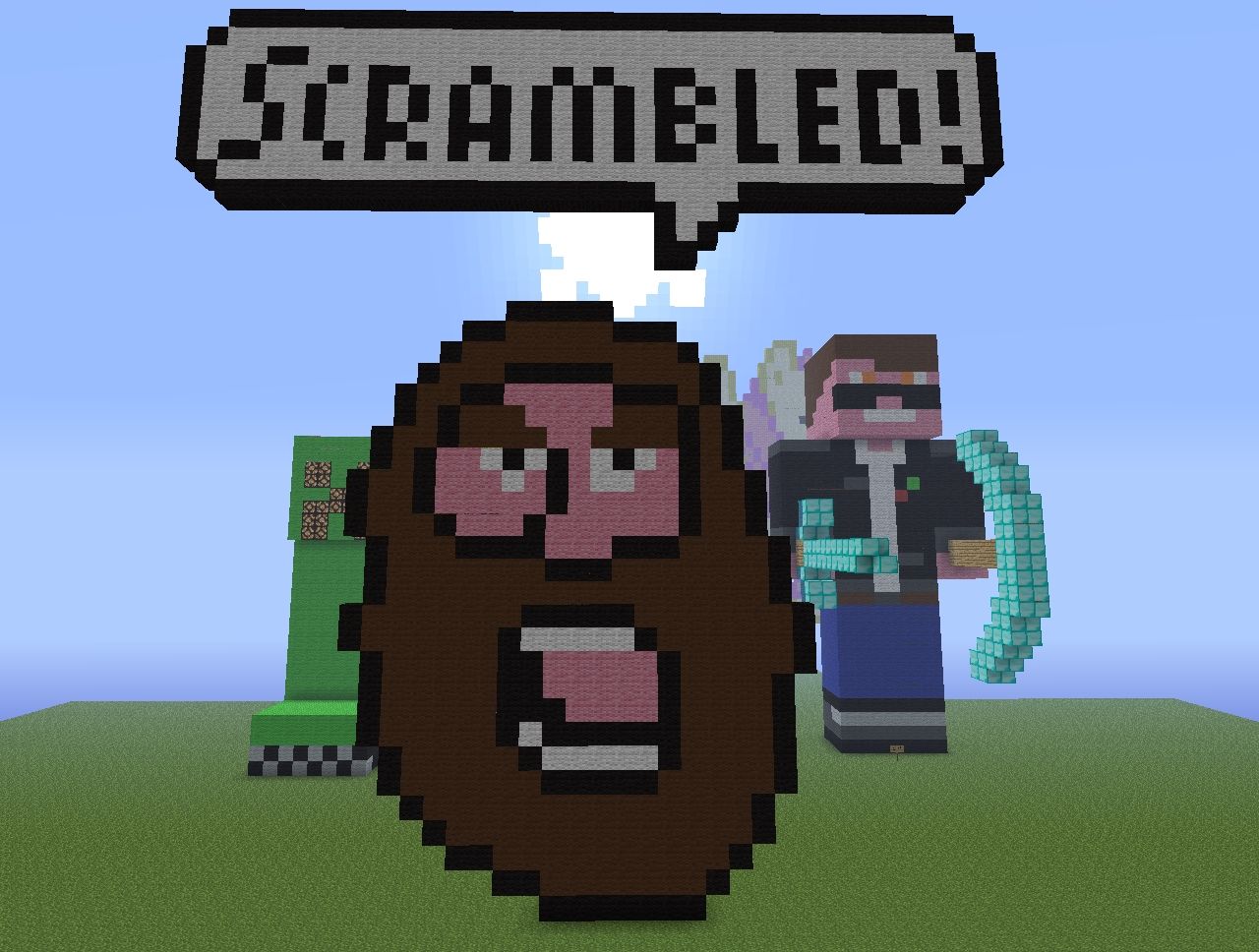 Brian Blessed 'Scrambled!' Minecraft Map
