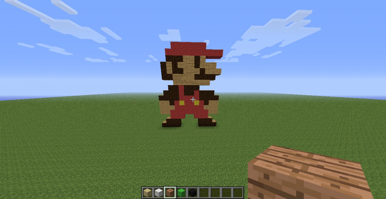 Mario Pixel Art Minecraft Map