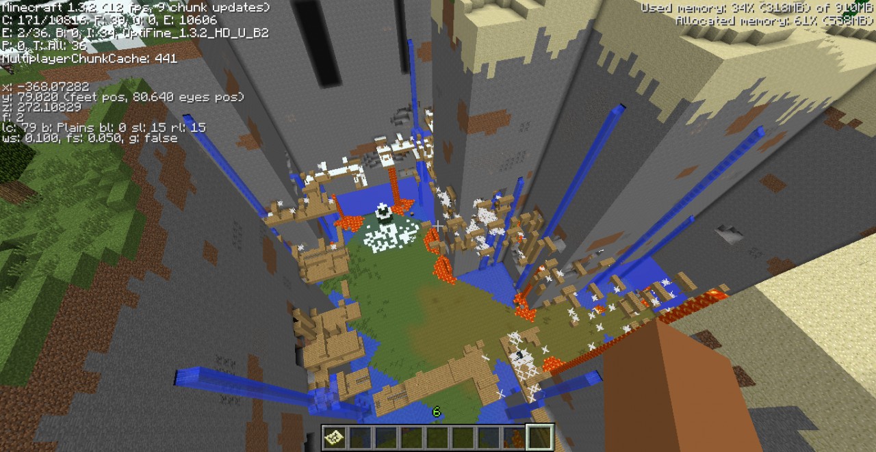 World Holes and TNT Holes...:D Minecraft Map
