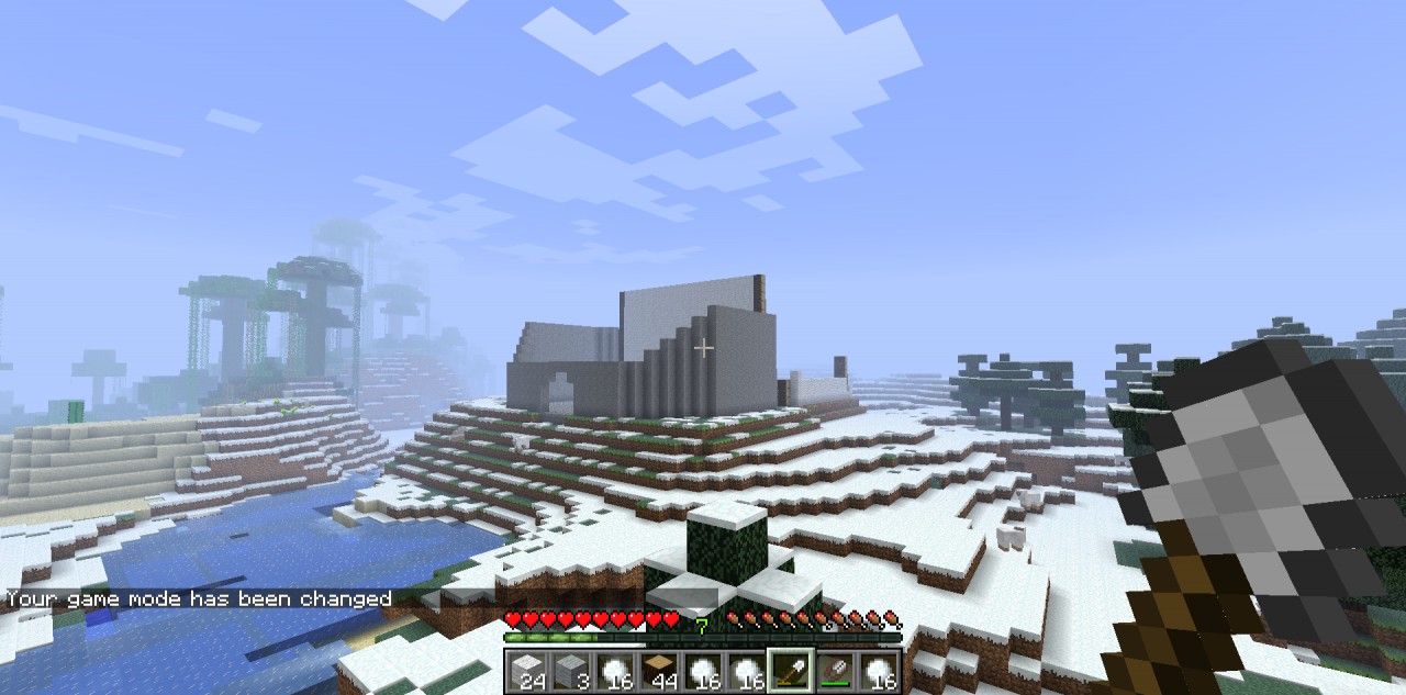 Winter Temple/Castle Minecraft Map
