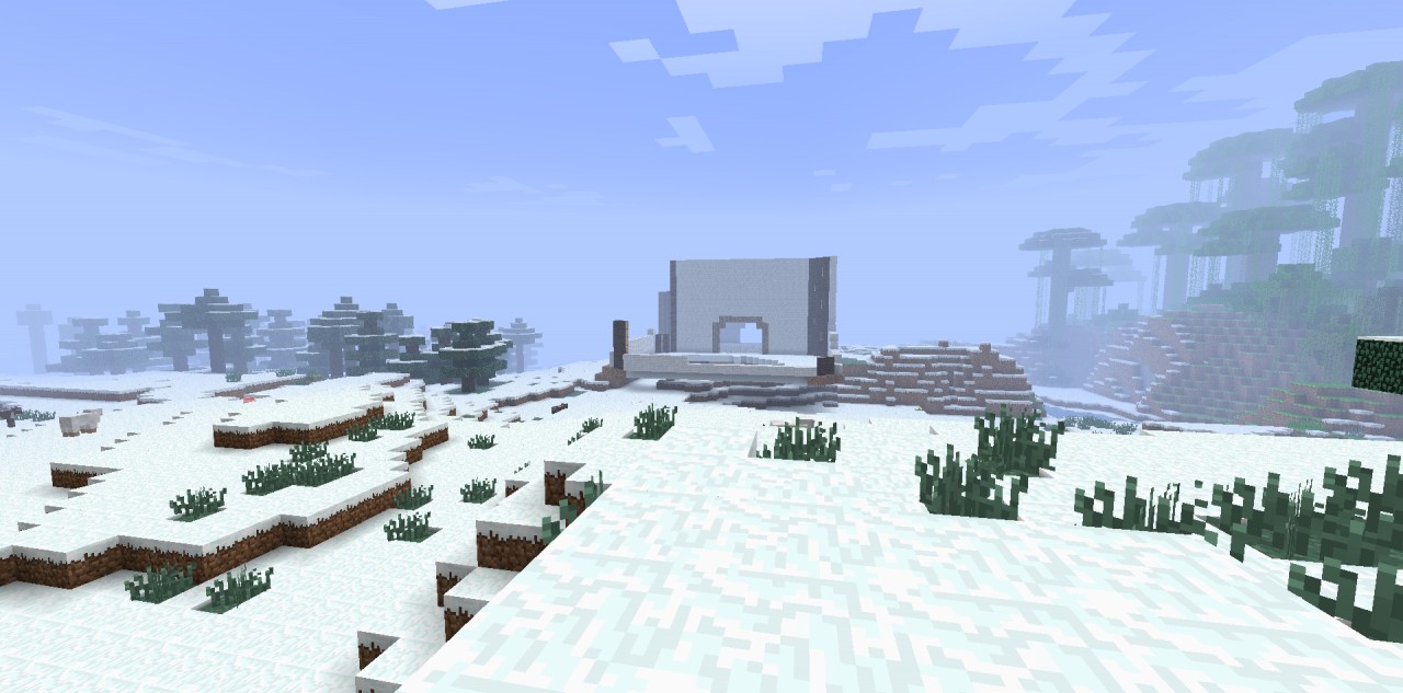 Winter Temple/Castle Minecraft Map