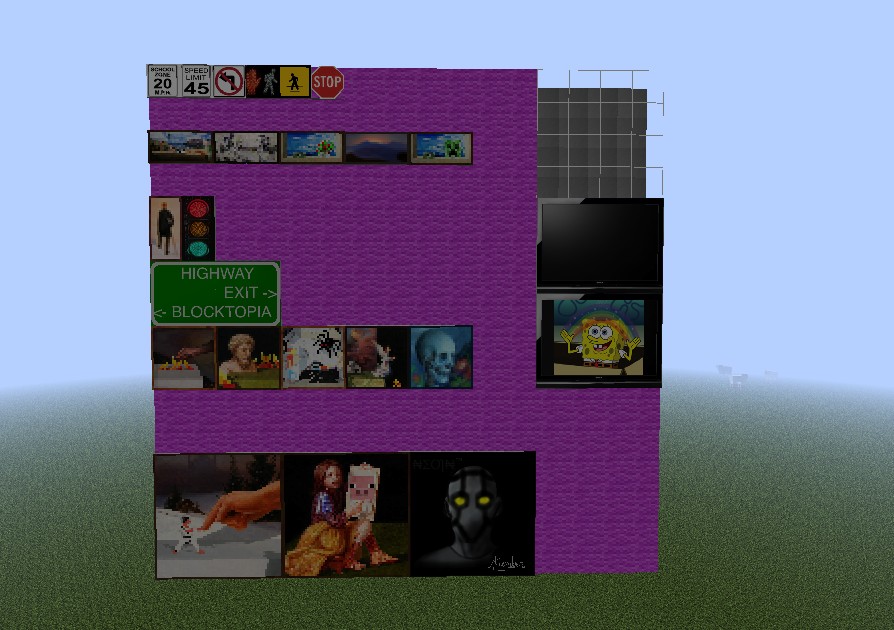 Paintings Template Minecraft Map