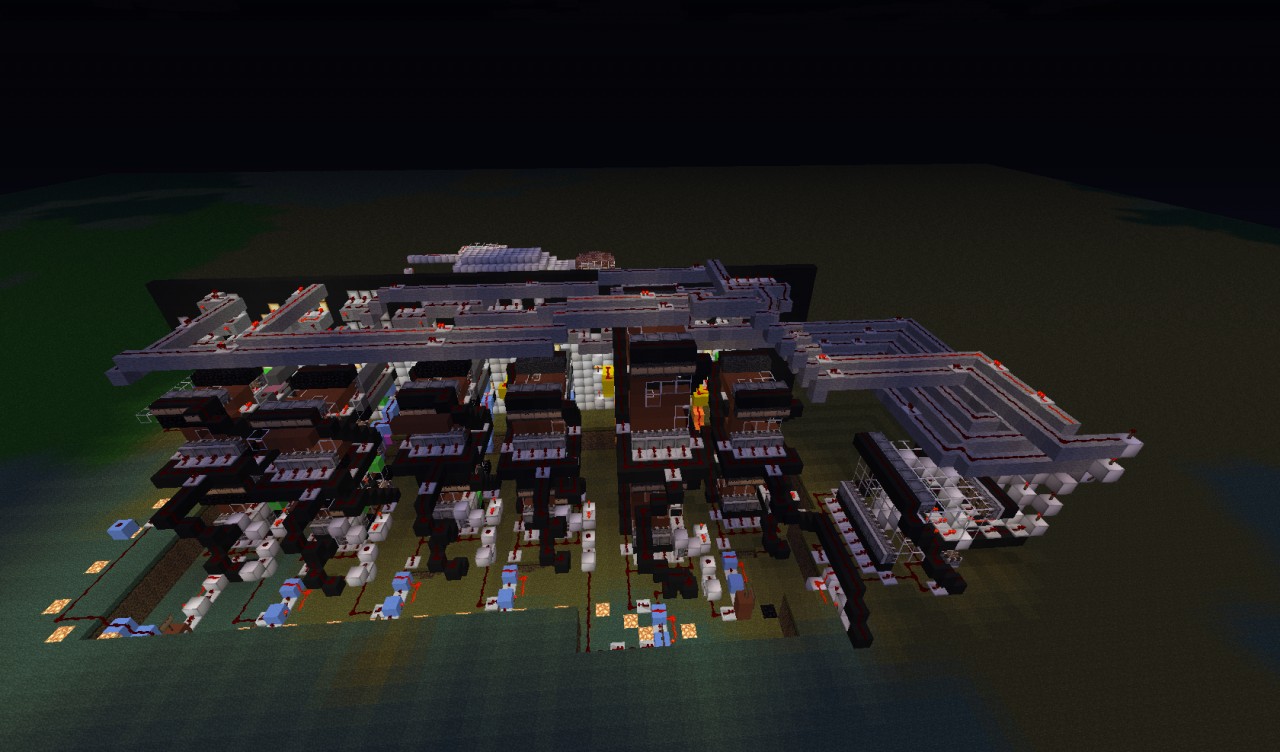 Digital clock Minecraft Map