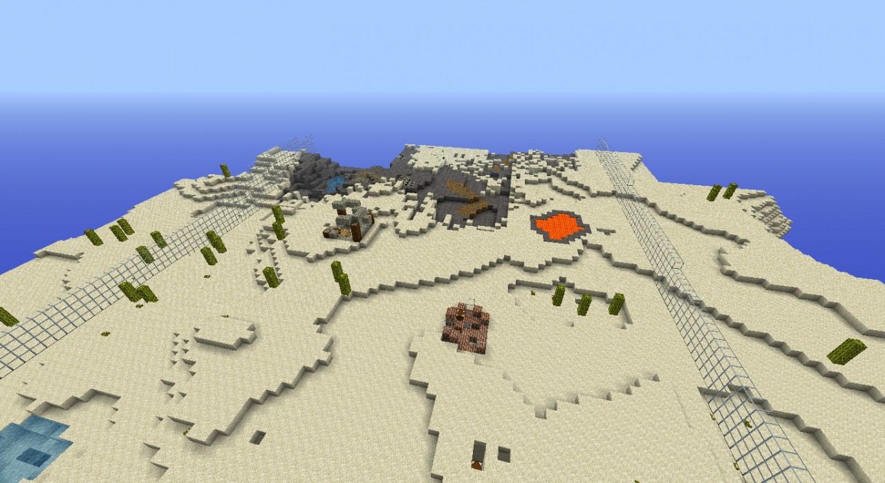 Survival Games Map in Desert Minecraft Map