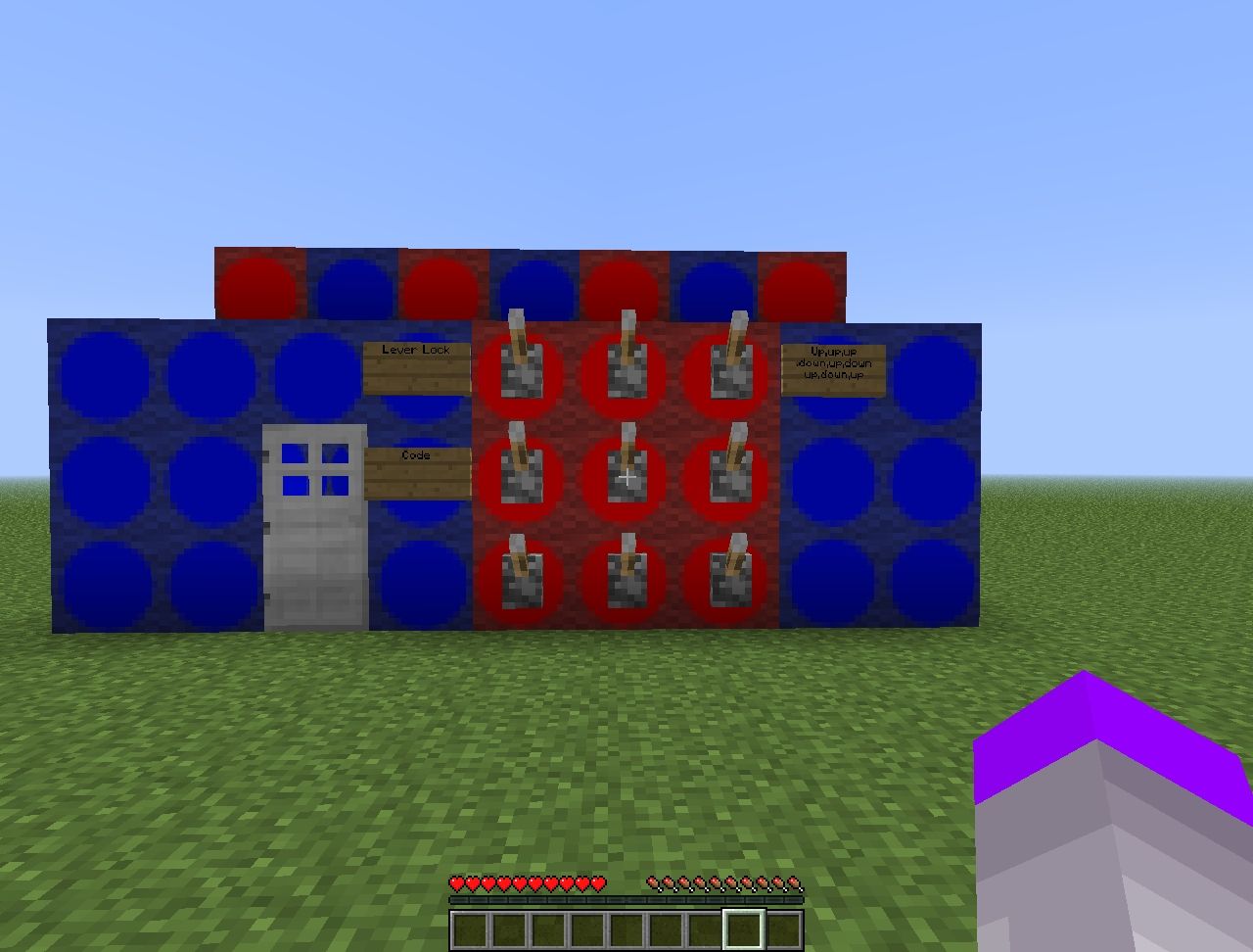 9 lever lock Minecraft Map