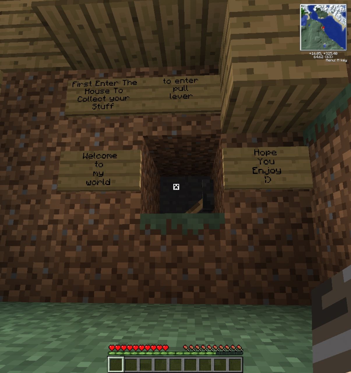 Secret Underground HQ Plus Mini House Minecraft Map