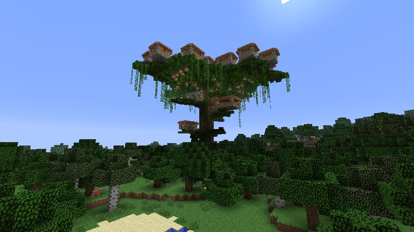 Elven city on a tree Minecraft Map