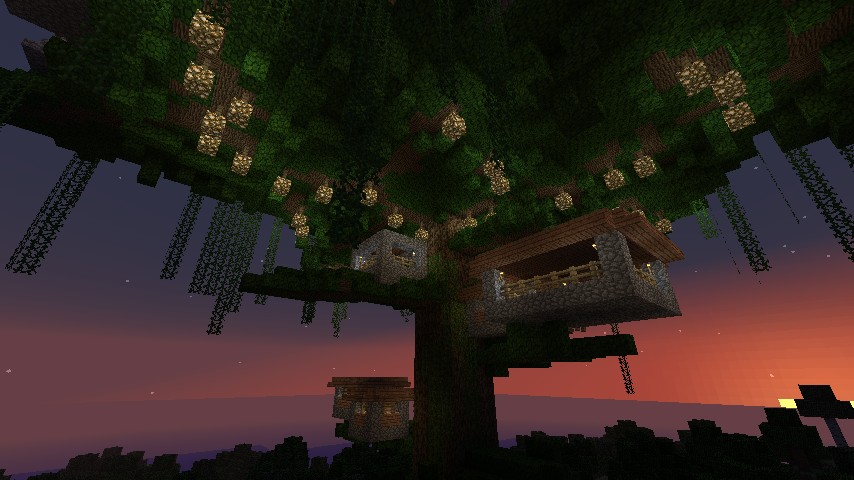 Elven city on a tree Minecraft Map