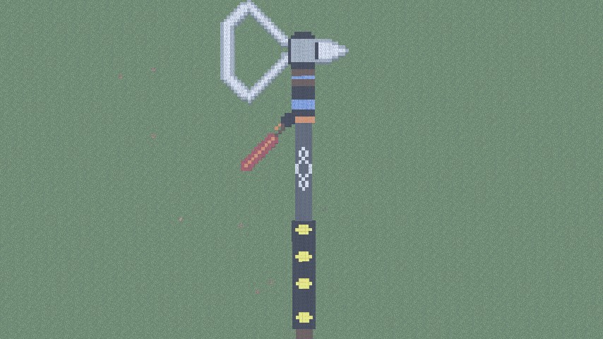 my firs big pixel art :assassins creed tomahawk Minecraft Map