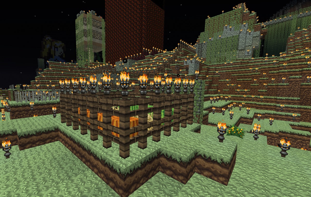 My home, the lava tower Minecraft Map