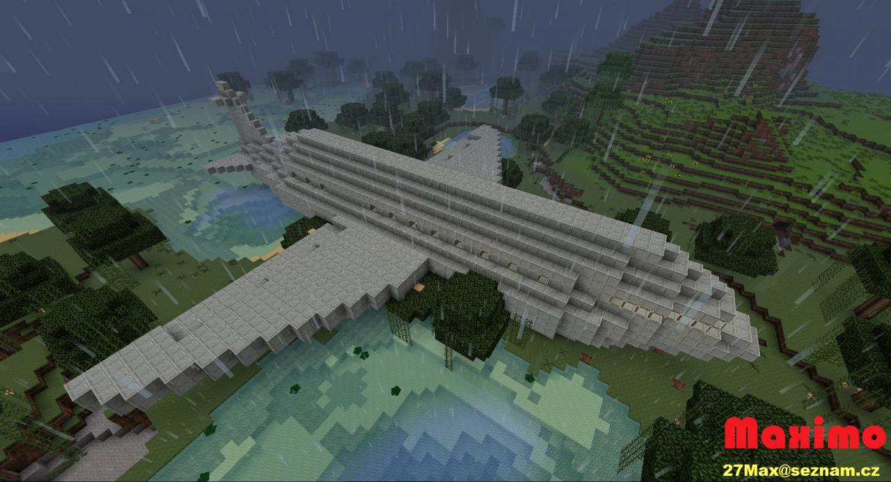 Ugly Skull-Wrecked Plane-Smoking Golem Minecraft Map