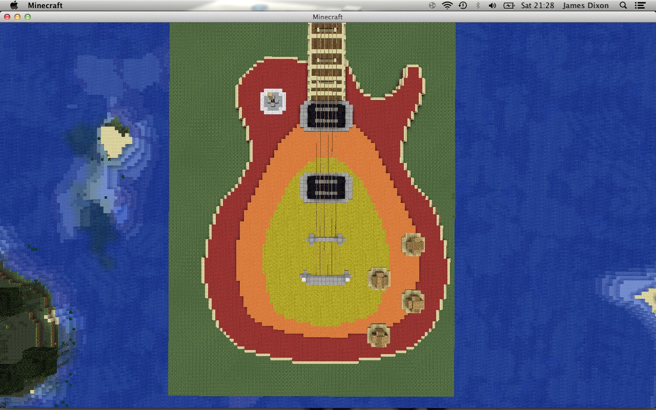 Minecraft - Gibson Les Paul Minecraft Map