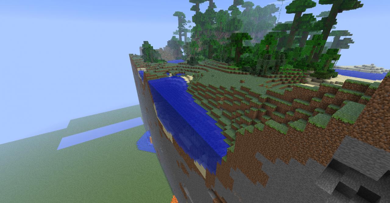 awesome block world + flat land survival Minecraft Map