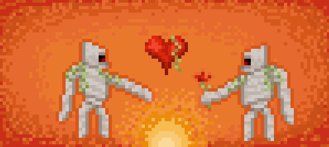 Golem love (for Dinow's and P A D D Y's pixel art contest)