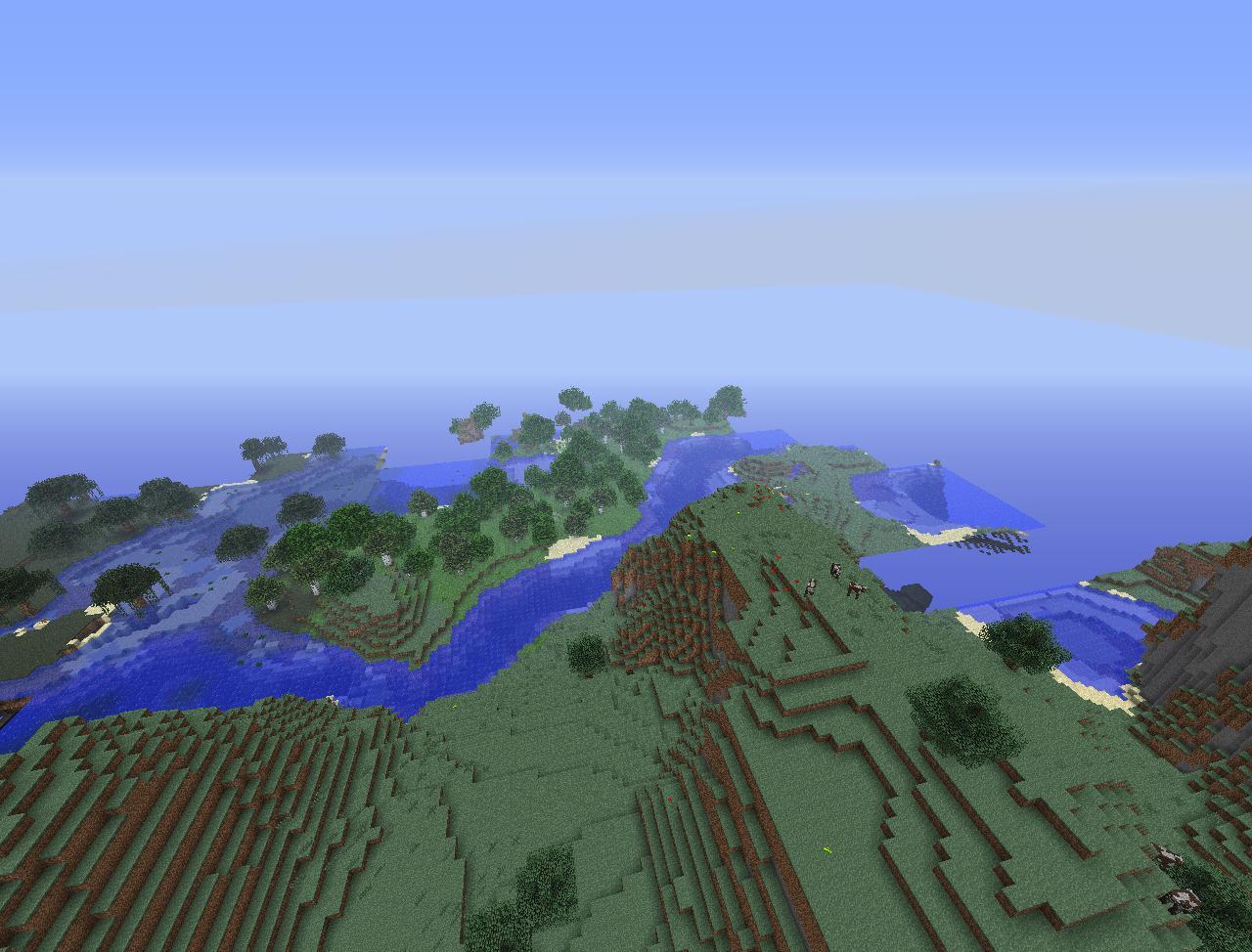 Hilly house (great view) Minecraft Map