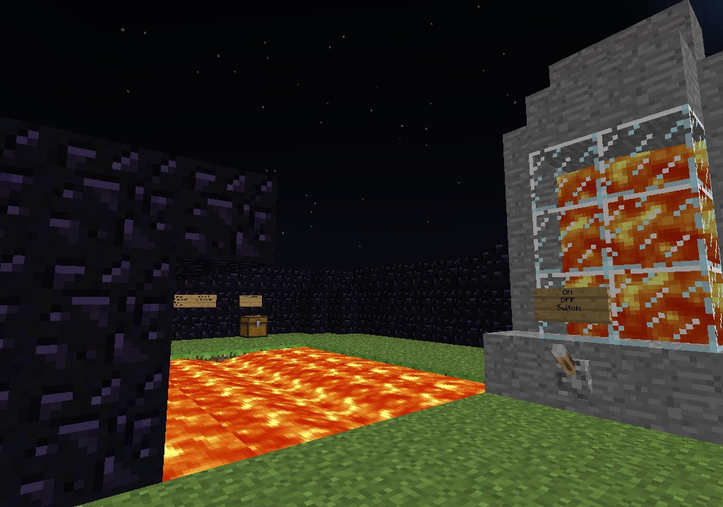 Lava bridge Minecraft Map