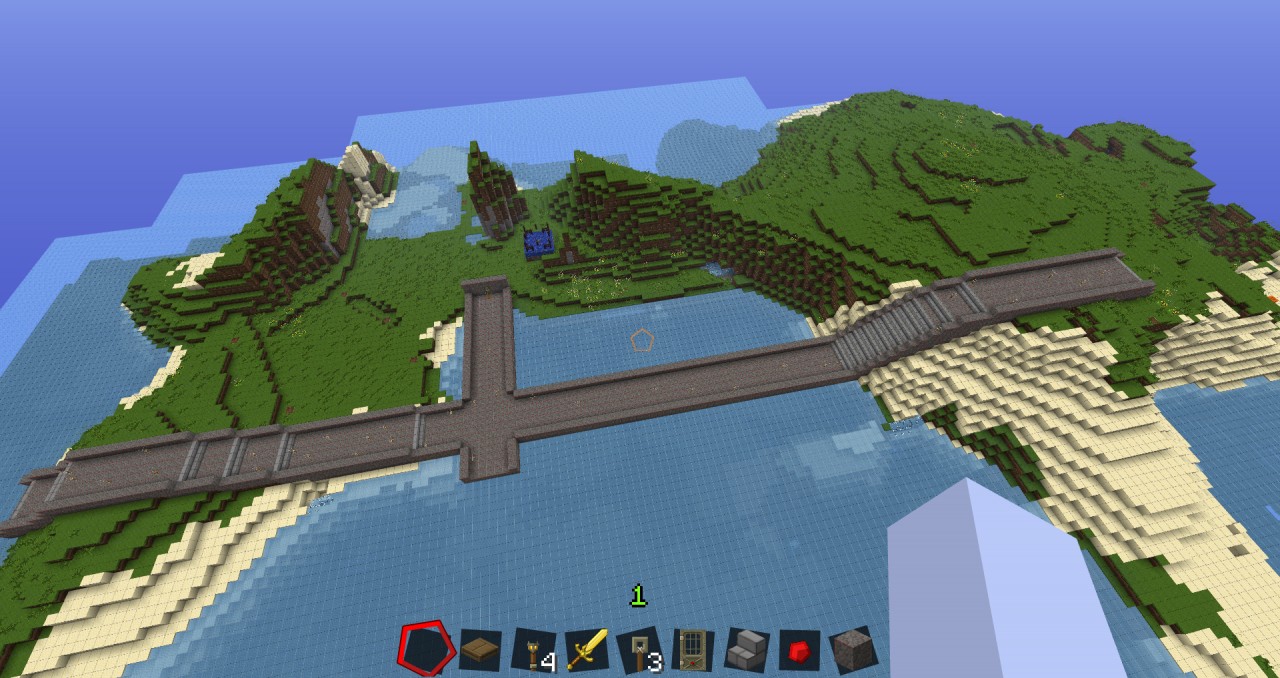 3D Structure- GIANT WALL Minecraft Map