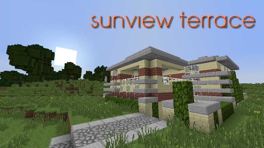 Sunview Terrace - 25x15 Modern House Minecraft Map