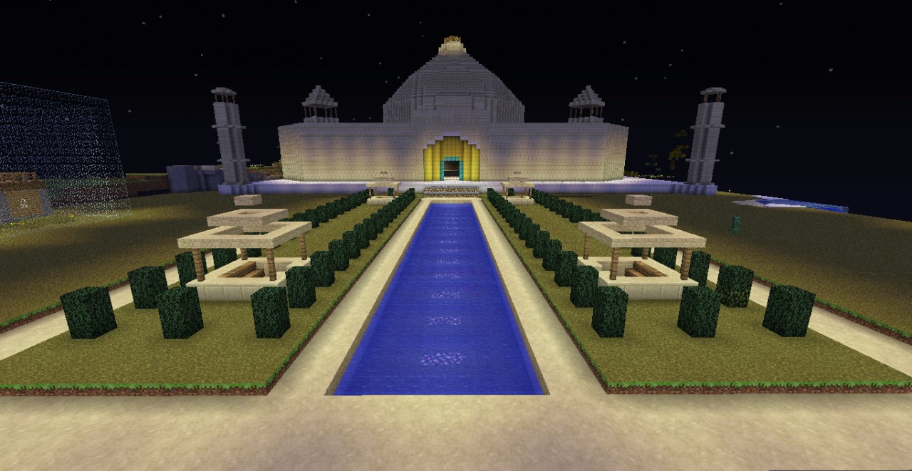 Taj mahal (build by hand) Minecraft Map