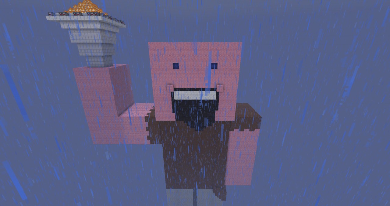 statue of notch! Minecraft Map