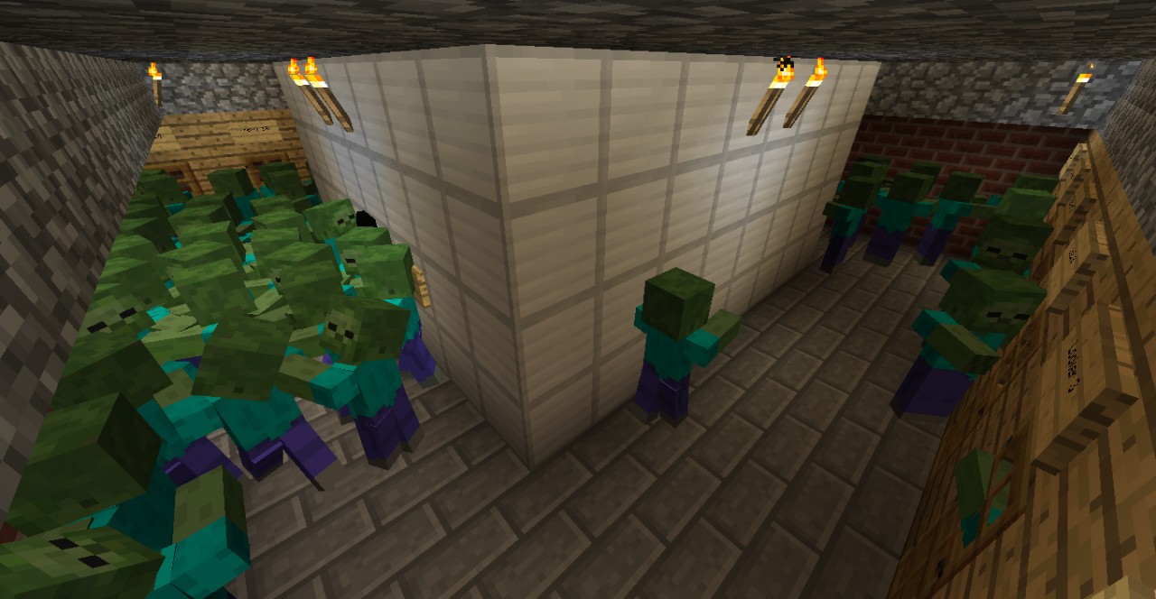 Explode The School! Full Of ZOMBIES!! Minecraft Map