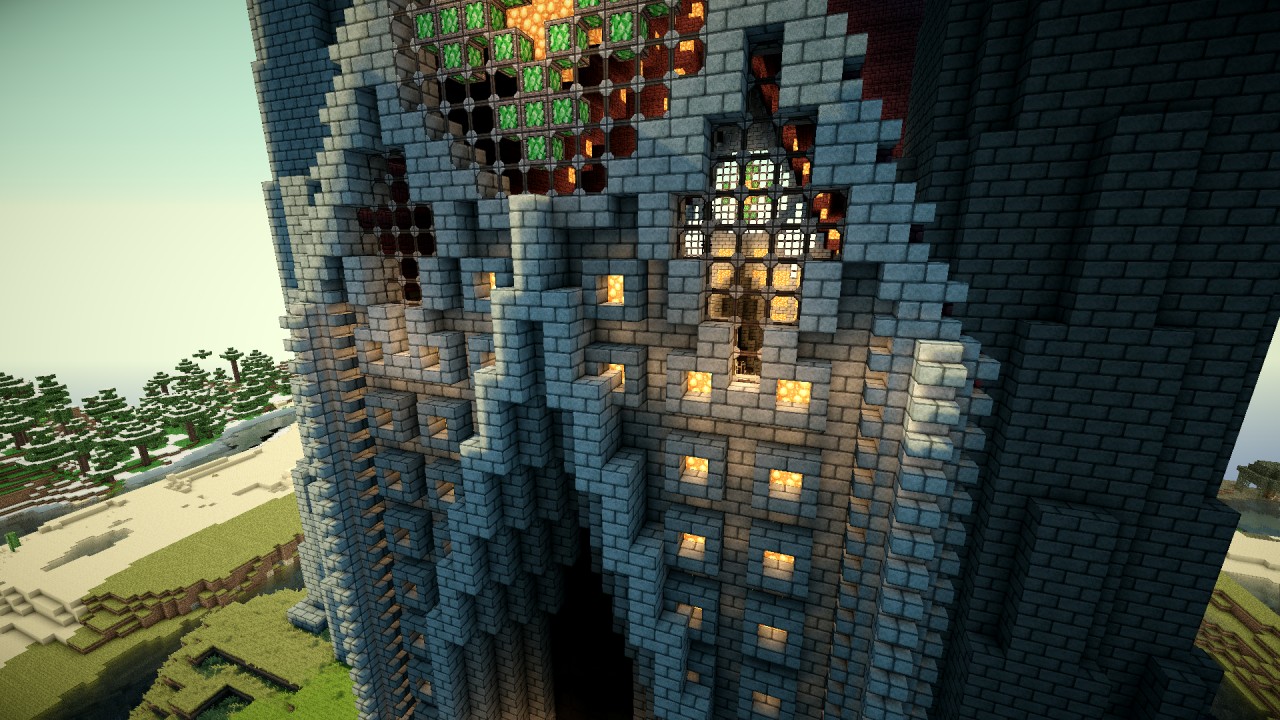 Gothic Castle with cinematic Minecraft Map