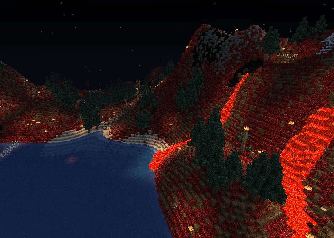 WIP Volcano Minecraft Map