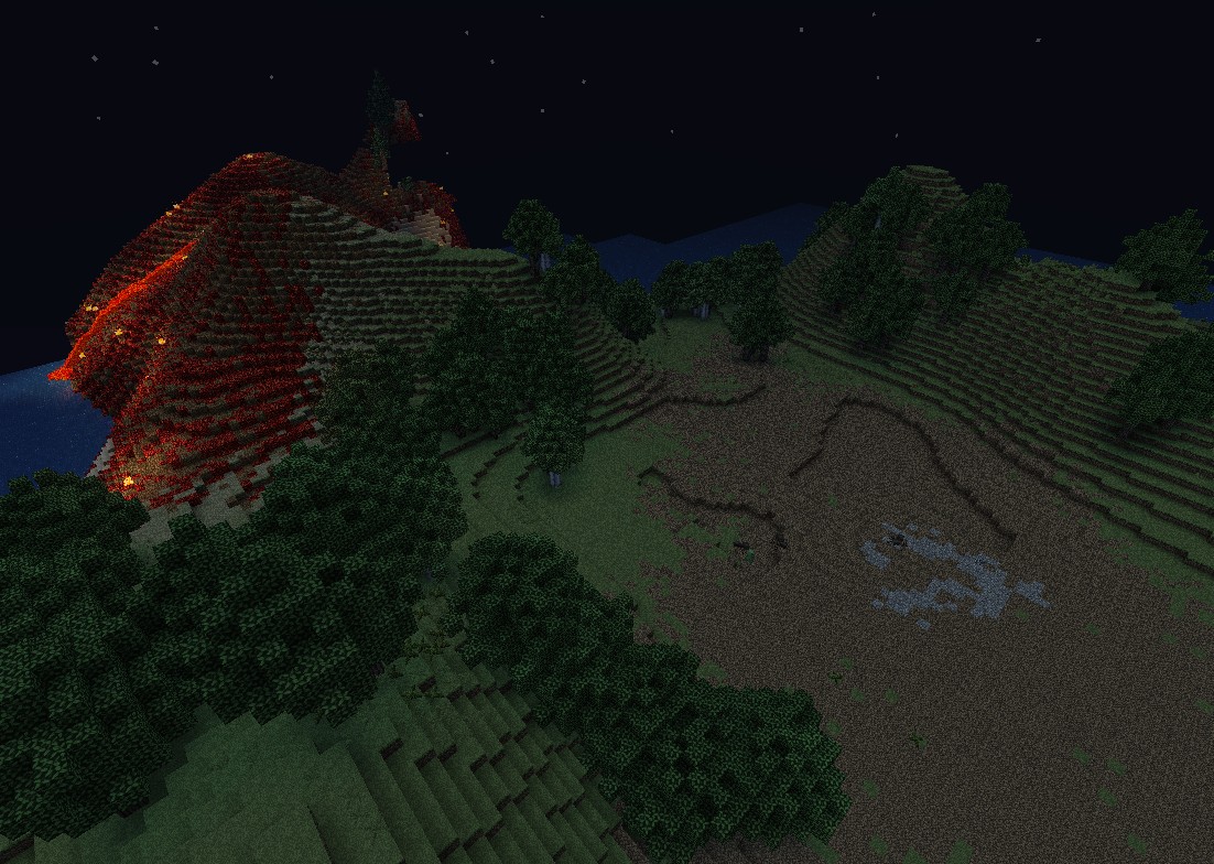 WIP Volcano Minecraft Map