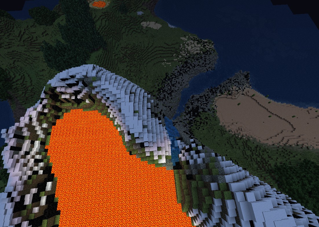 WIP Volcano Minecraft Map