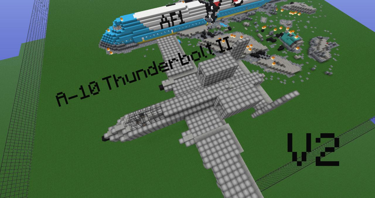 A-10 Thunderbolt II Version 2 Minecraft Map