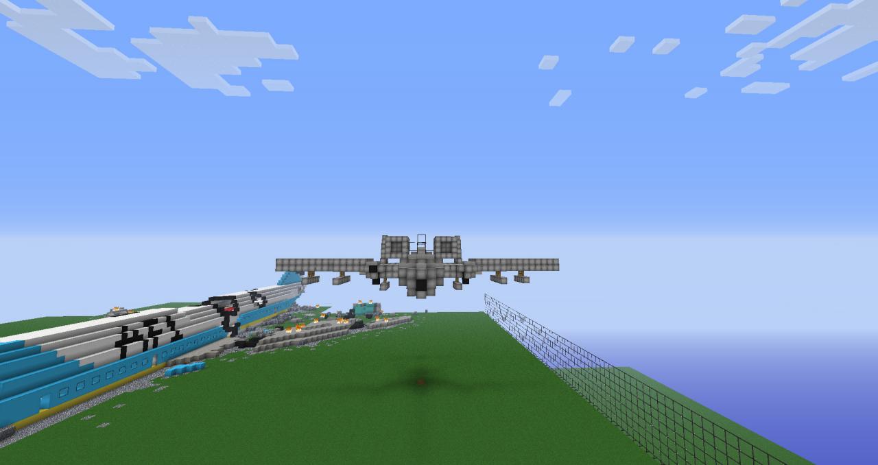 A-10 Thunderbolt II Version 2 Minecraft Map